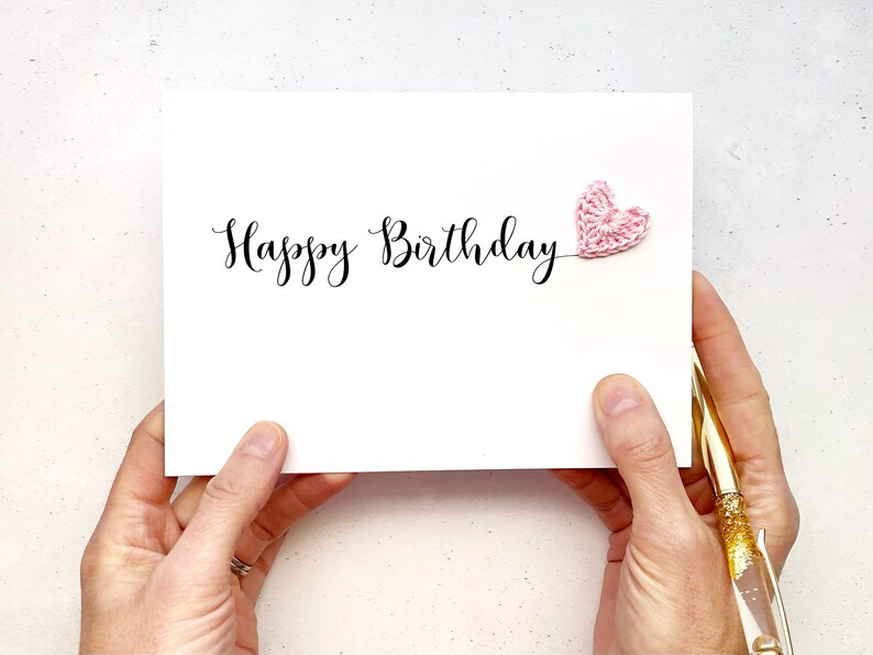Simple Happy Birthday Card Can Be Personalised - Etsy