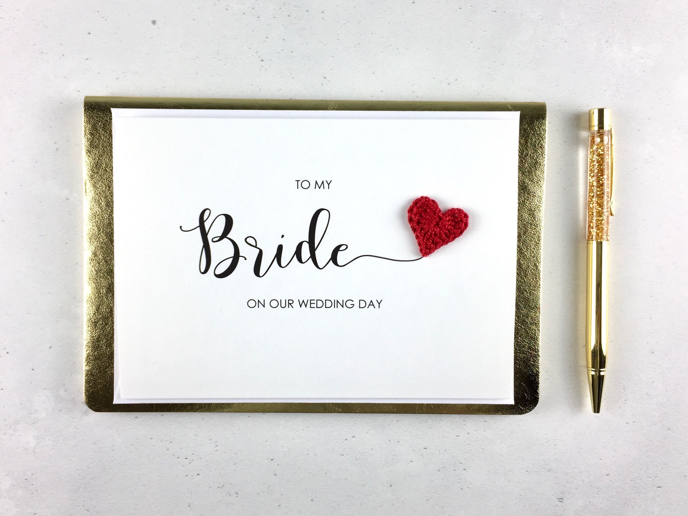 To my bride on our wedding day card | Etsy