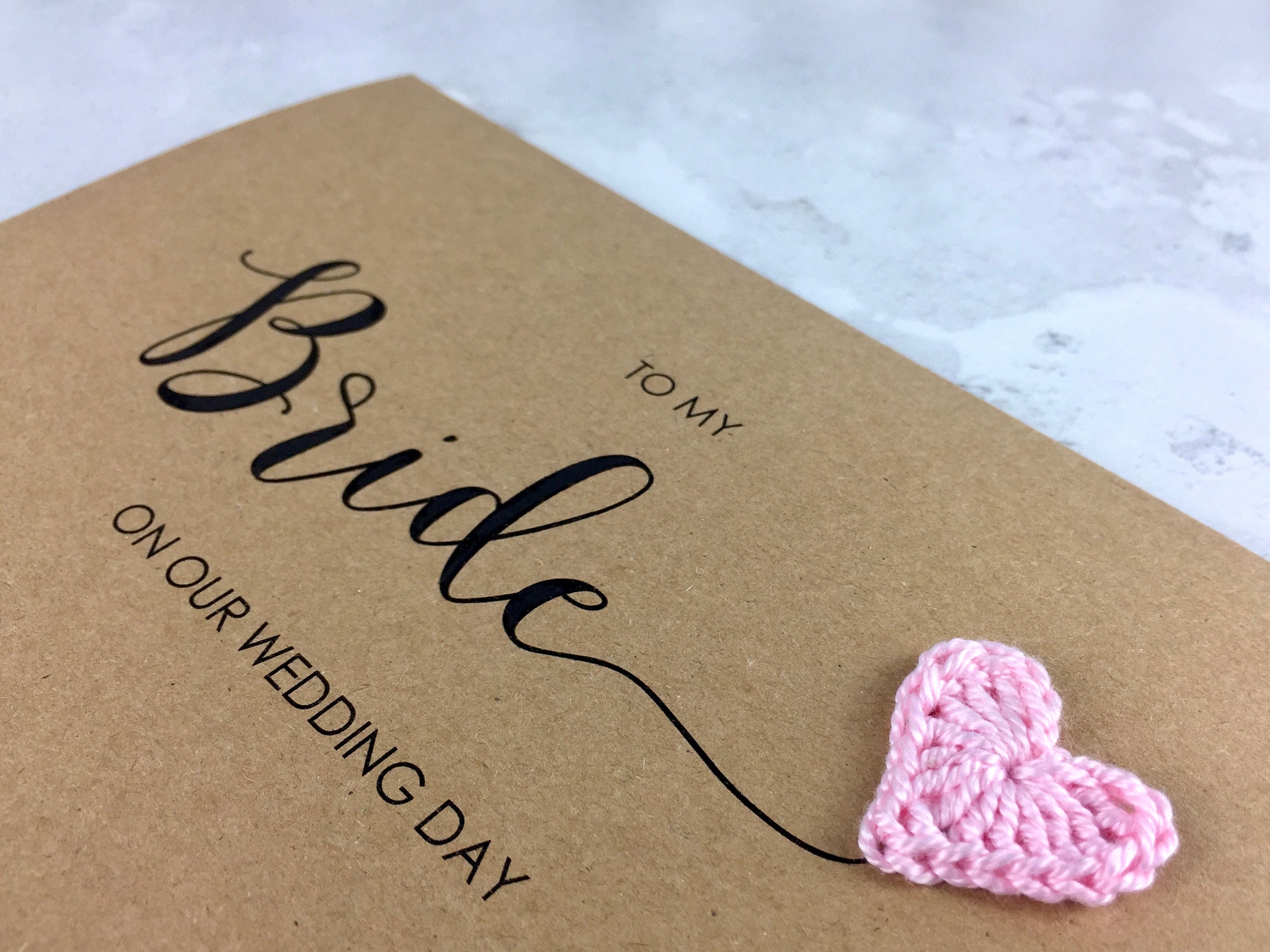 To my bride on our wedding day card | Etsy