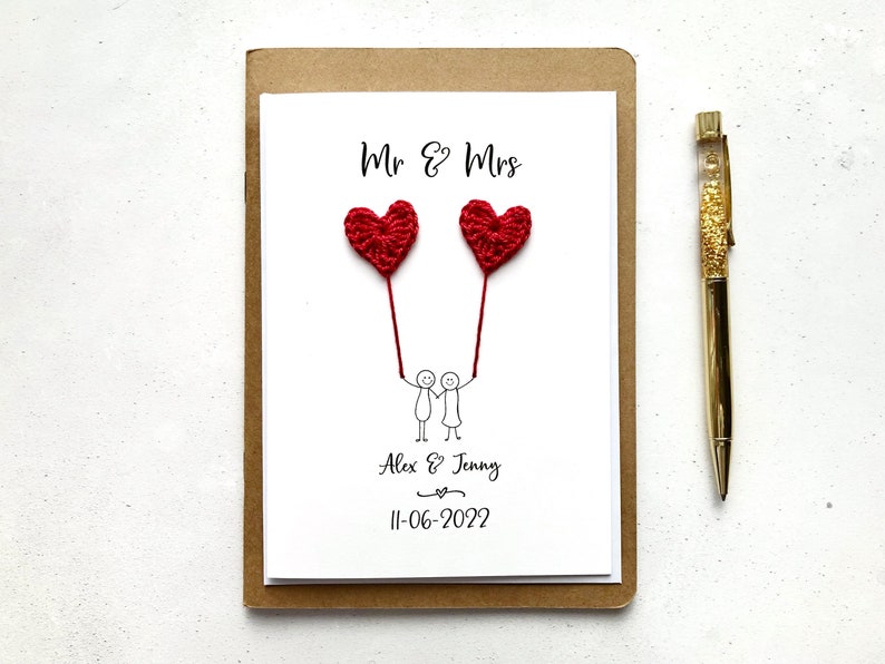 MR & MRS Card Personalised - Etsy UK