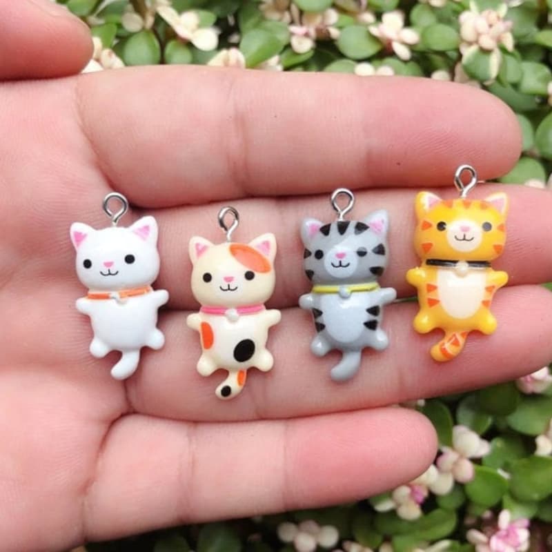Resin Cats Charm - Etsy