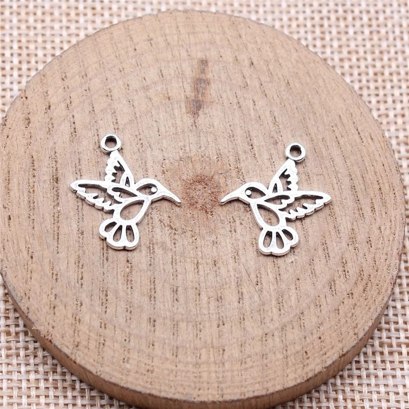 Hummingbird Charm - Etsy