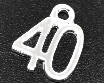 40 Silver Number - Etsy