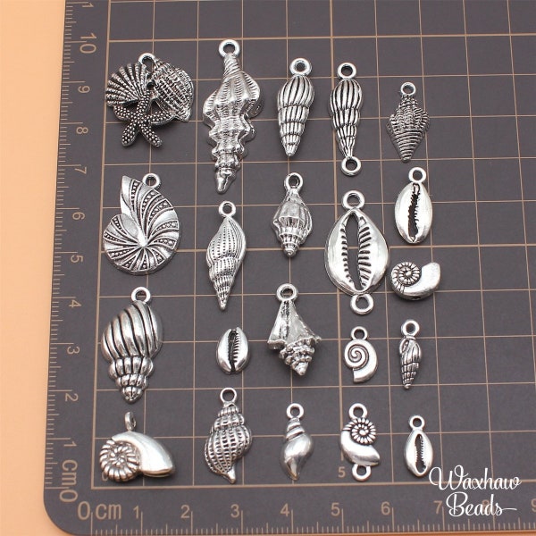 Seashell Charms - Etsy