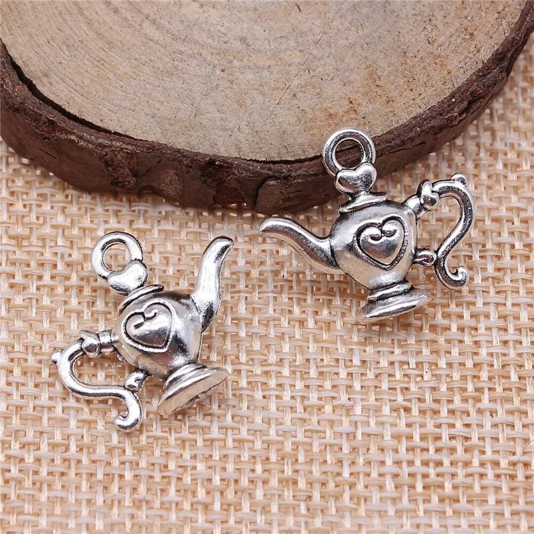 3 Silver Teapot 3D Charms, 19x21mm, Antique Silver Tone (E-27) - Etsy