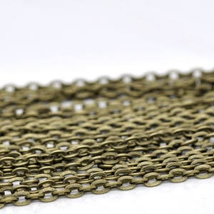 32ft Bronze Cable Chain Bronze Link, 4x3mm 1/8x 1/8 S-80 - Etsy