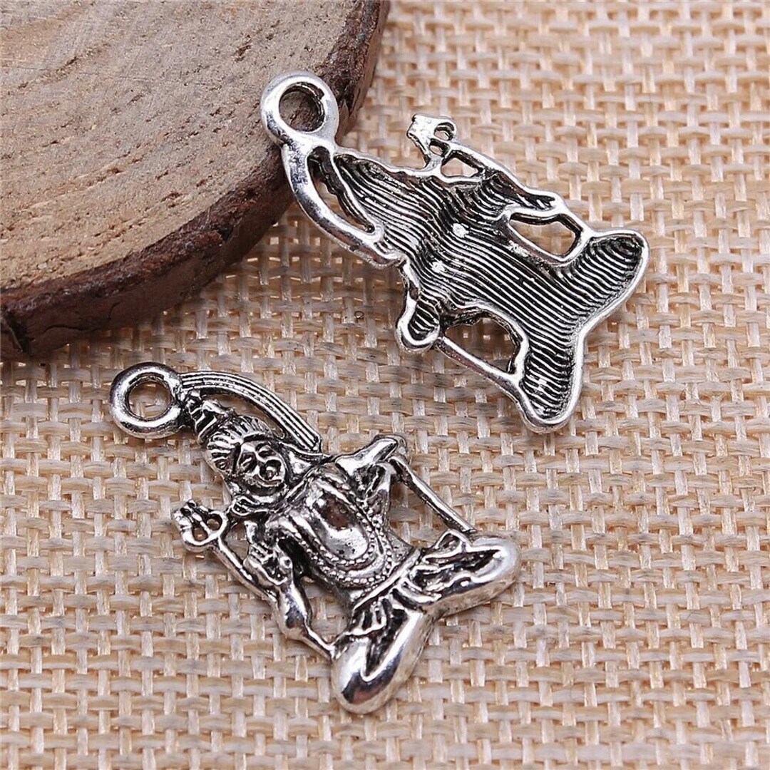 3 Silver Indian Shiva Charms, 15x26mm, Silver Tone Charms (C-90) - Etsy