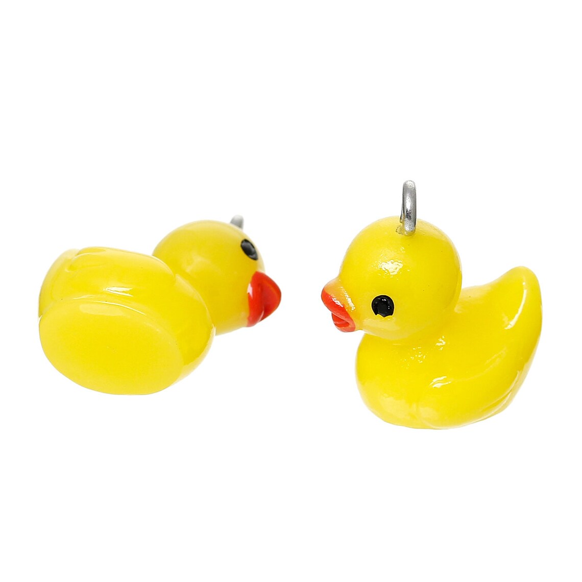5 Yellow Duck Charms 3D High Quality Resin E-178 - Etsy