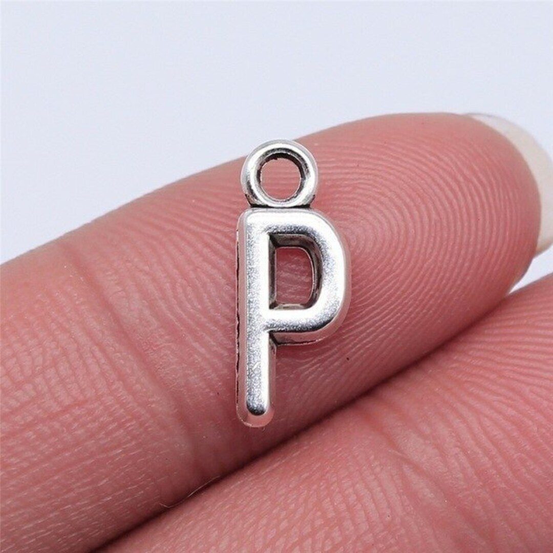 Letter P Charms, Alphabet Charms, Silver Tone Charms (H-44) - Etsy UK