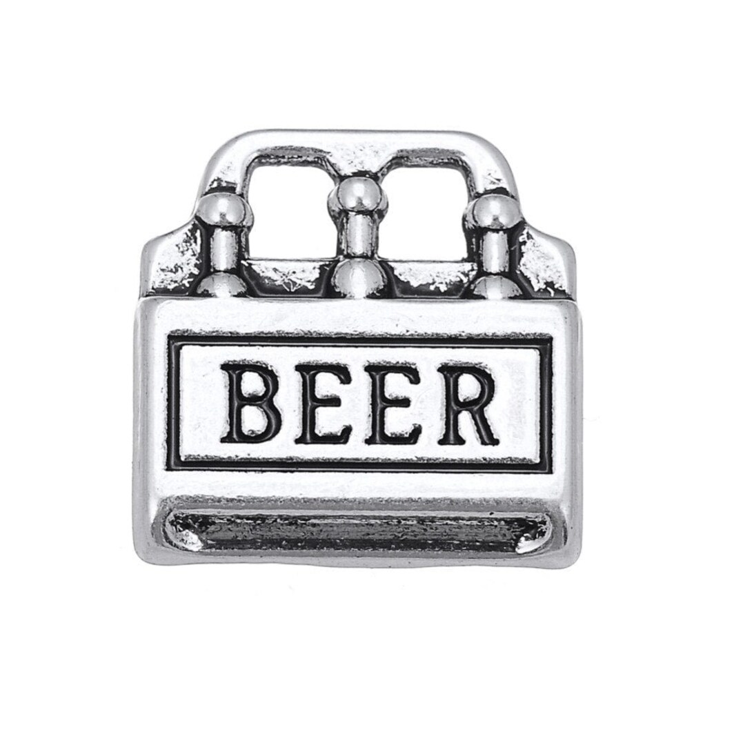 8 Silver Beer Charms, Great Detail, Silver Tone Charms (K-153) - Etsy