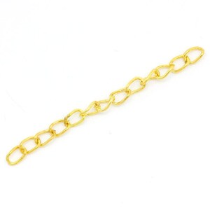 100 Gold Tail Chains, Extension Chains, Gold Plated (S-45) - Etsy