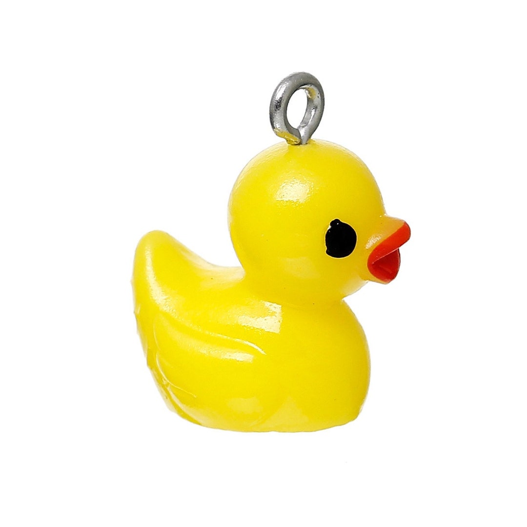 5 Yellow Duck Charms, 3D High Quality Resin (E-178) - Etsy