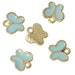 5 Light Blue Butterfly Charms, Gold Plated Enamel L-117 - Etsy