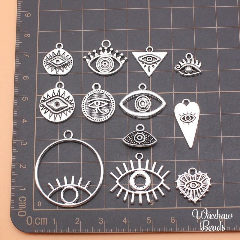 Mixed Metal Evil Eye Ring - Etsy