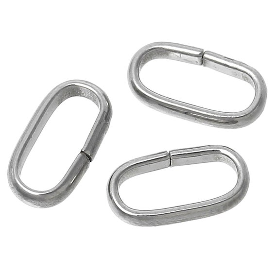 50/100/250 Open Oval Jump Rings 10mm X 5mm Stainless Steel - Etsy