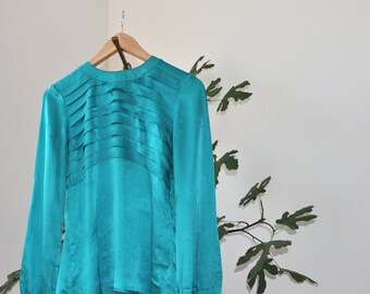 Turquoise blouse | Etsy