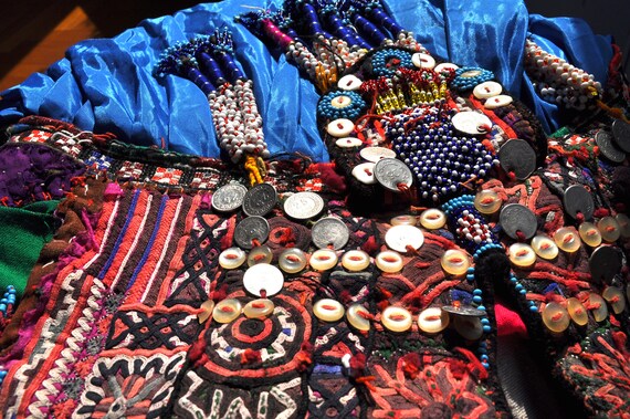 Traditional Afghan Kuchi nomad ceremonial dress with … - Gem