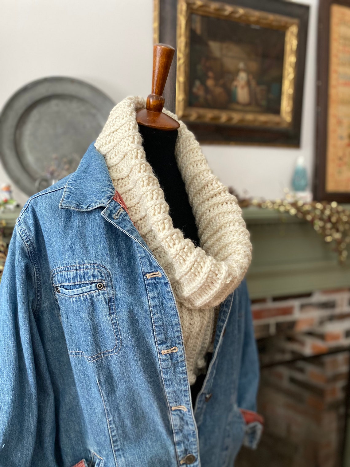 Hand Crochet 100% Peruvian Highland Wool Neck Wrap/warmer - Etsy