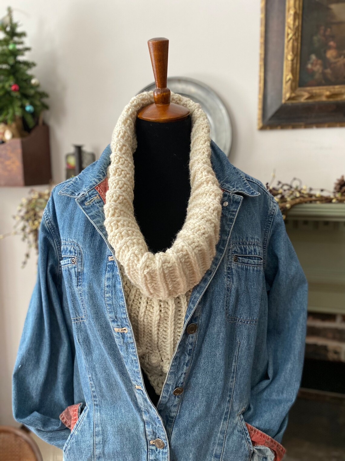 Hand Crochet 100% Peruvian Highland Wool Neck Wrap/warmer - Etsy