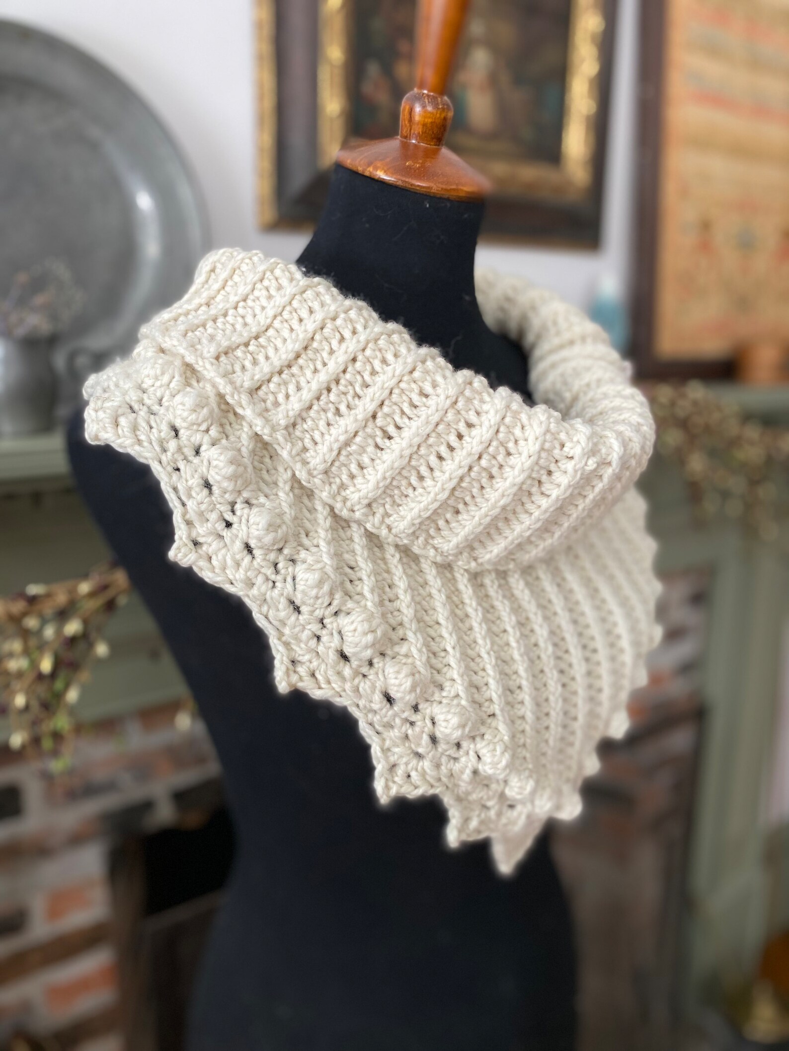 Hand Crochet 100% Peruvian Highland Wool Neck Wrap/warmer - Etsy