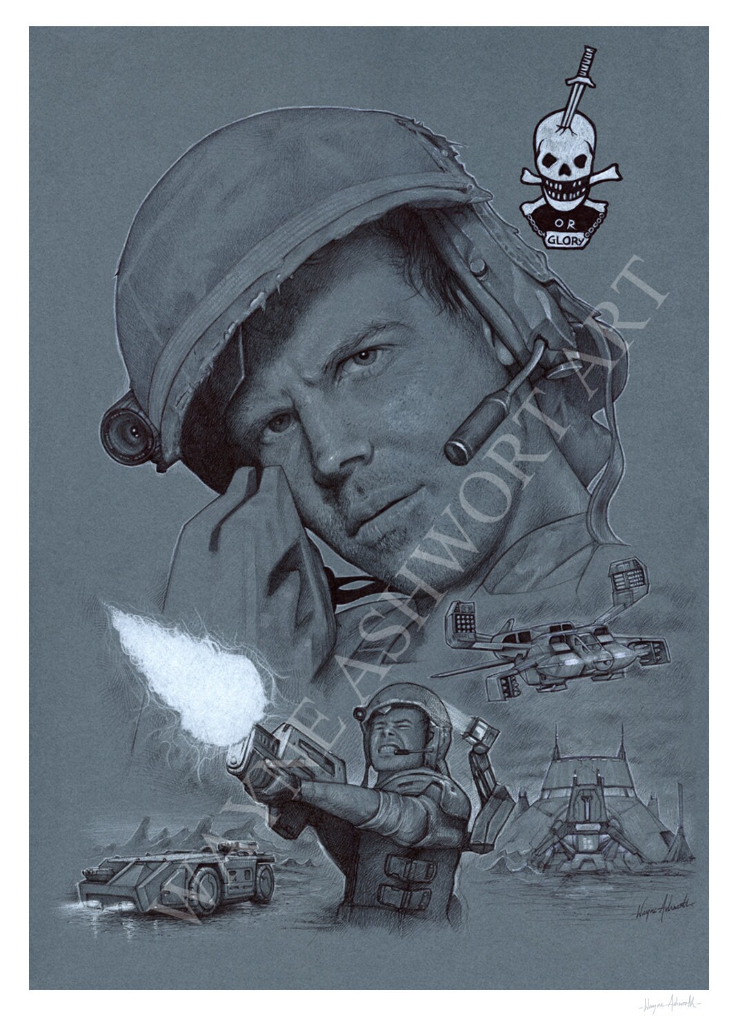 Aliens: Hudson Ultimate Badass a3/13 X 19 Signed Print - Etsy