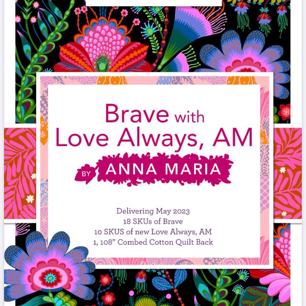 Anna Maria Brave Fabric - Etsy