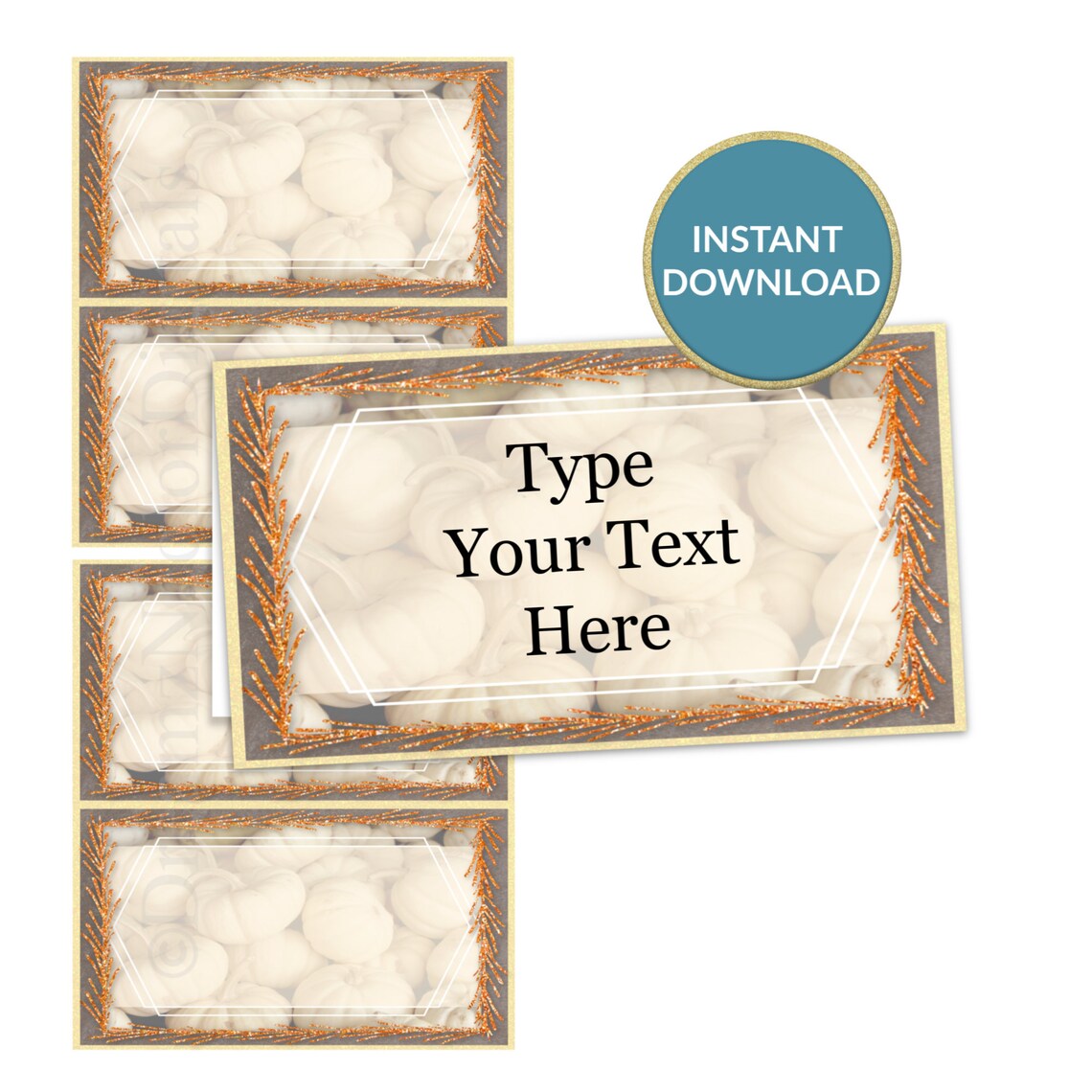 Printable Food Tents or Place Cards for Thanksgiving Holiday Dinner ...