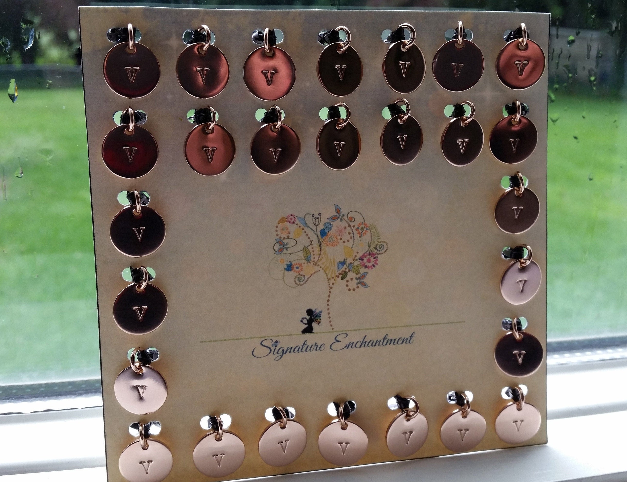 Custom Charm Holder Display Template; Printable Packaging Design for ...