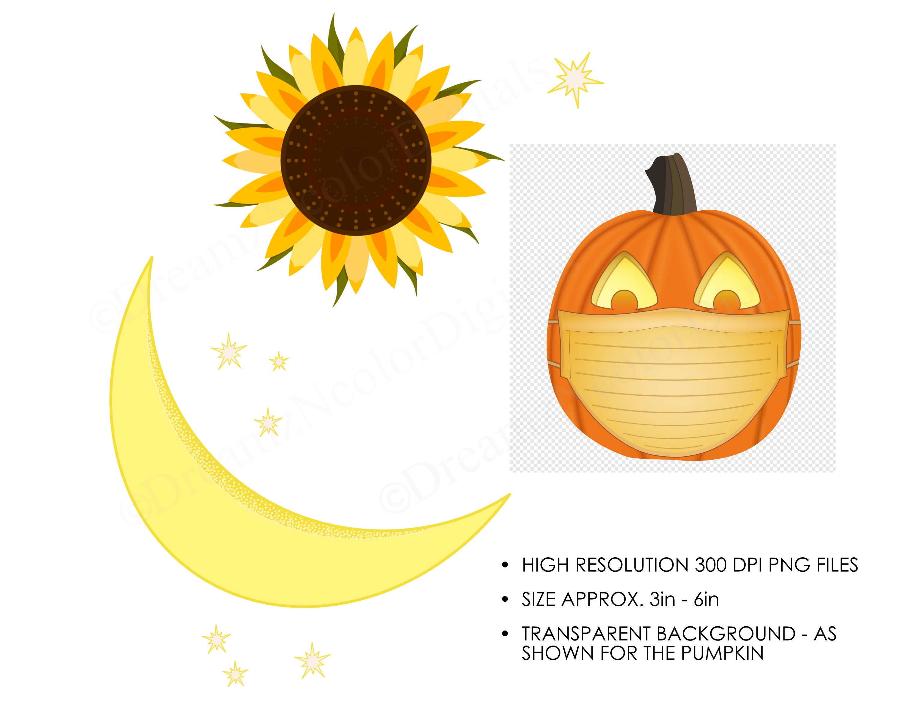 Fall Clipart - Autumn Colors, Sunflower, Wreath, Berries, Wheat, Tent ...