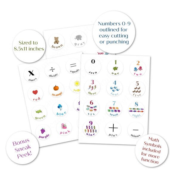 Digital Numbers Learning Activity for Teachers Printable | Etsy