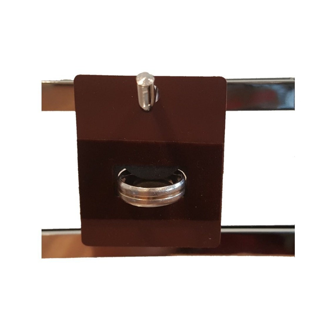 50 Ring Jewelry Display Hanging Cards Showcase Cordovan | Etsy