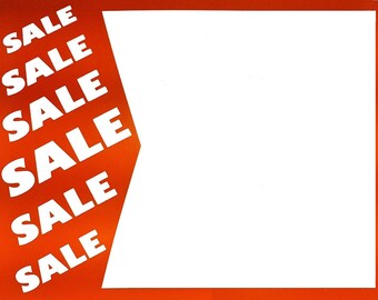 Retail Sale Signs | Etsy