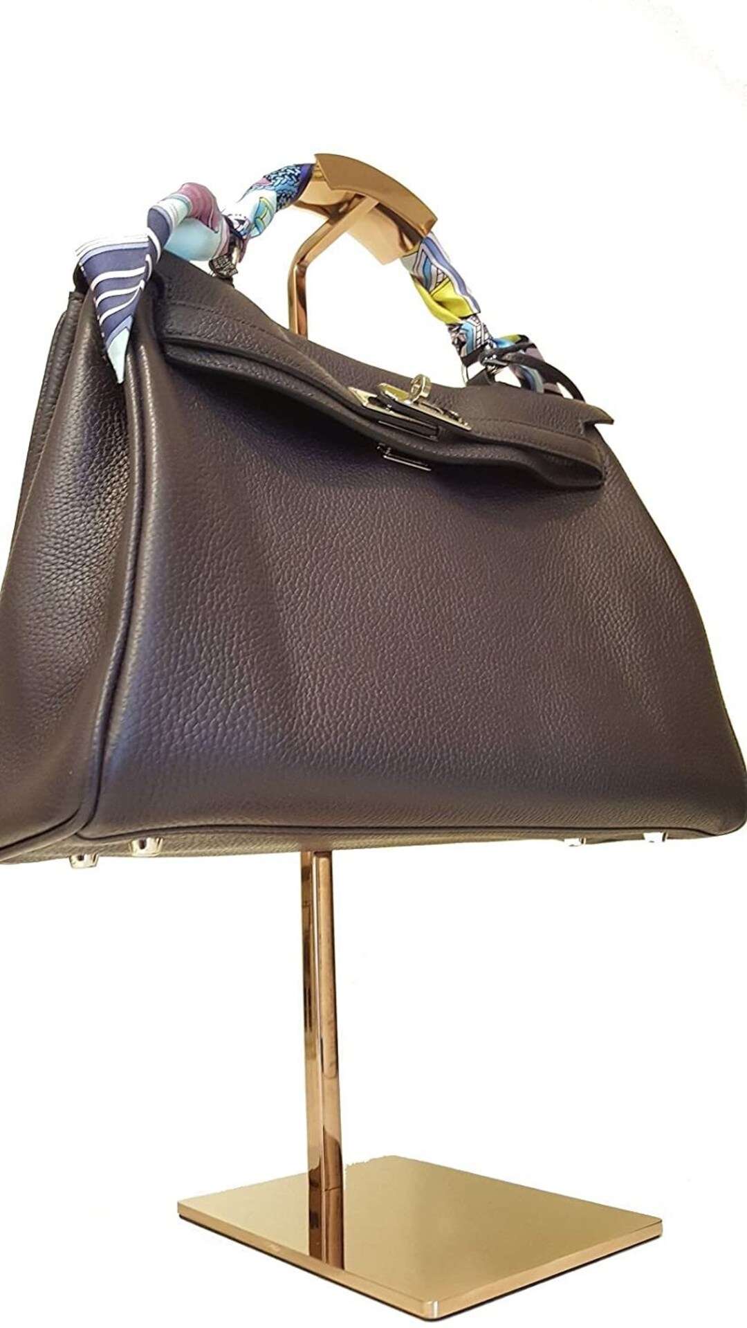 Luxurious Rose Gold Metal Tone Handbag Stand Woman Handbag Display ...