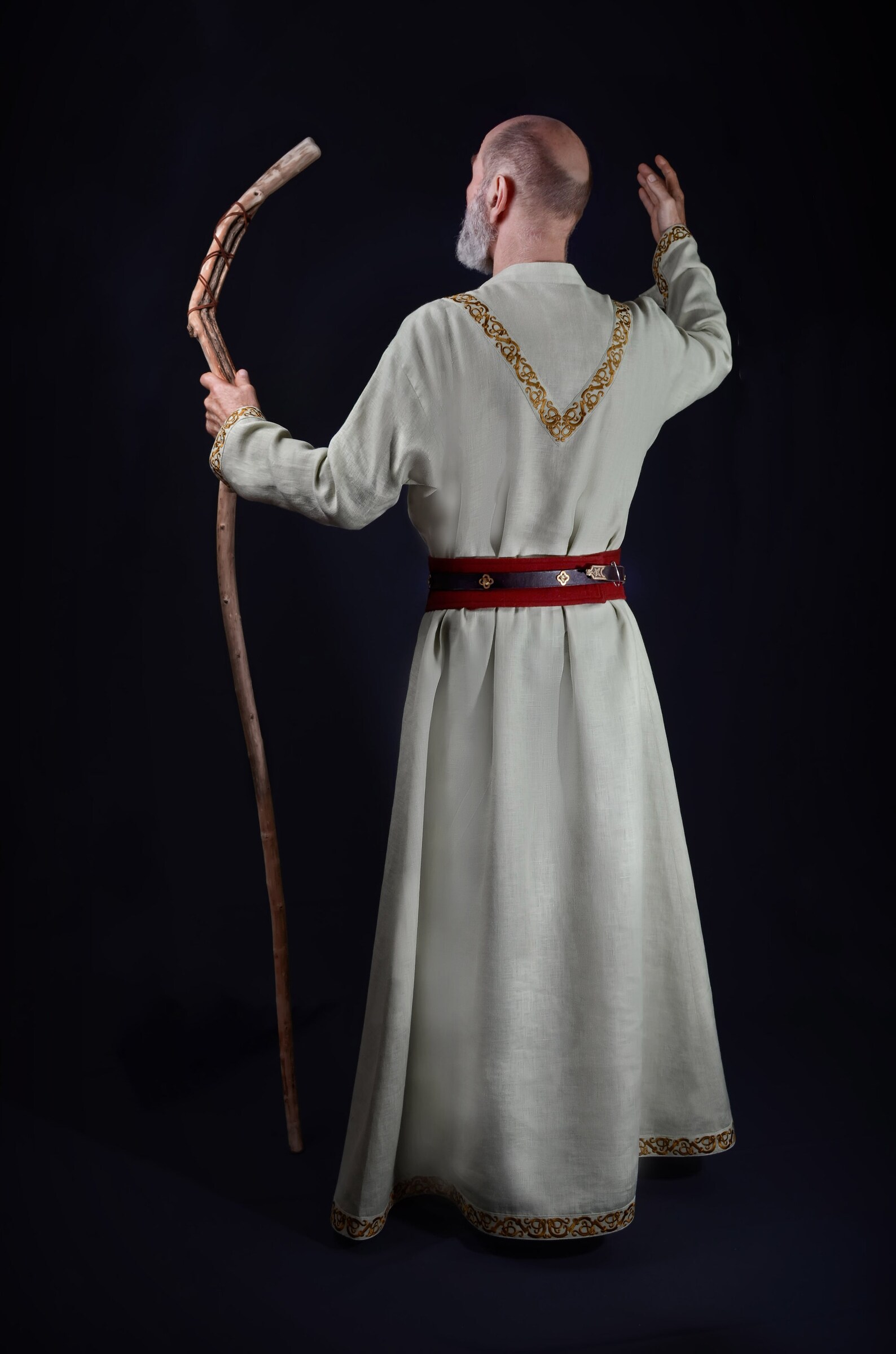 Fantasy druid costume Medieval viking tunic Robe of the wizard | Etsy