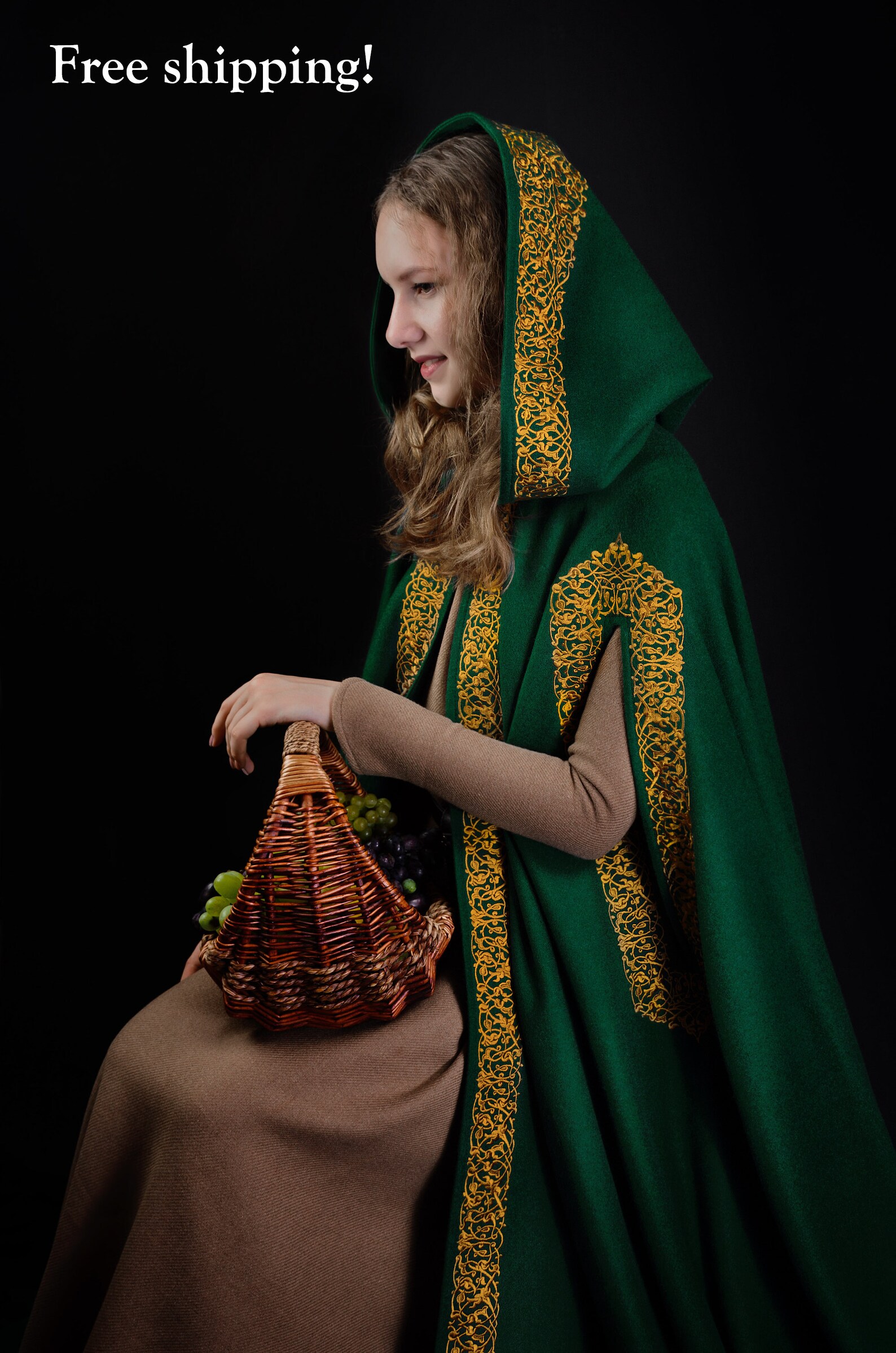 Elven Hooded Cloak Elf Costume Festival Clothing | Etsy