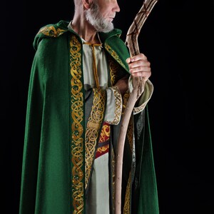 Wizard robe lARP or viking tunic White mage Medieval cloak | Etsy