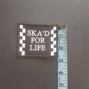 Ska Patch. 2 Tone. Rude Boy Patch. Iron on Patch. Sew on Patch. Ska'd for Life - Etsy