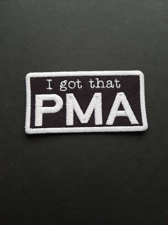 P.M.A. positive mental attitude. Patch. Bad brains / straight | Etsy