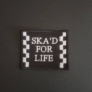 Ska Patch. 2 Tone. Rude Boy Patch. Iron on Patch. Sew on Patch. Ska'd ...