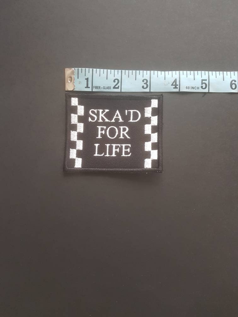 Ska Patch. 2 Tone. Rude Boy Patch. Iron on Patch. Sew on Patch. Ska'd for Life - Etsy