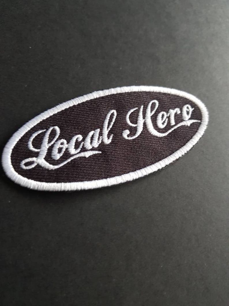 Local Hero Patch. Coke Style Font. Are You a Local Hero? Embroidered ...