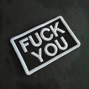 F YOU Patch. Embroidered Patches. Offensive Patch. Sew On/ Iron on ...