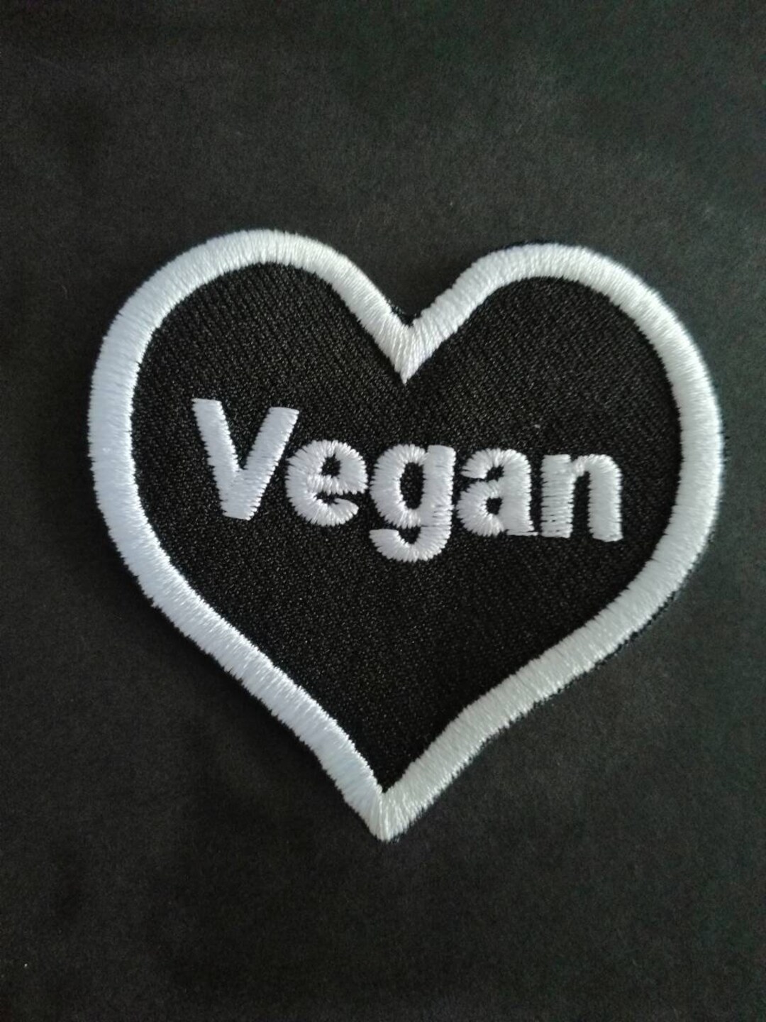 Vegan Patch. Love Vegan. Vegan Heart. Embroidered Patches. - Etsy