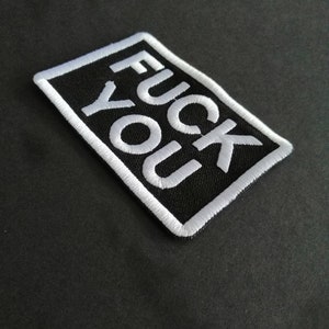 F YOU Patch. Embroidered Patches. Offensive Patch. Sew On/ Iron on ...