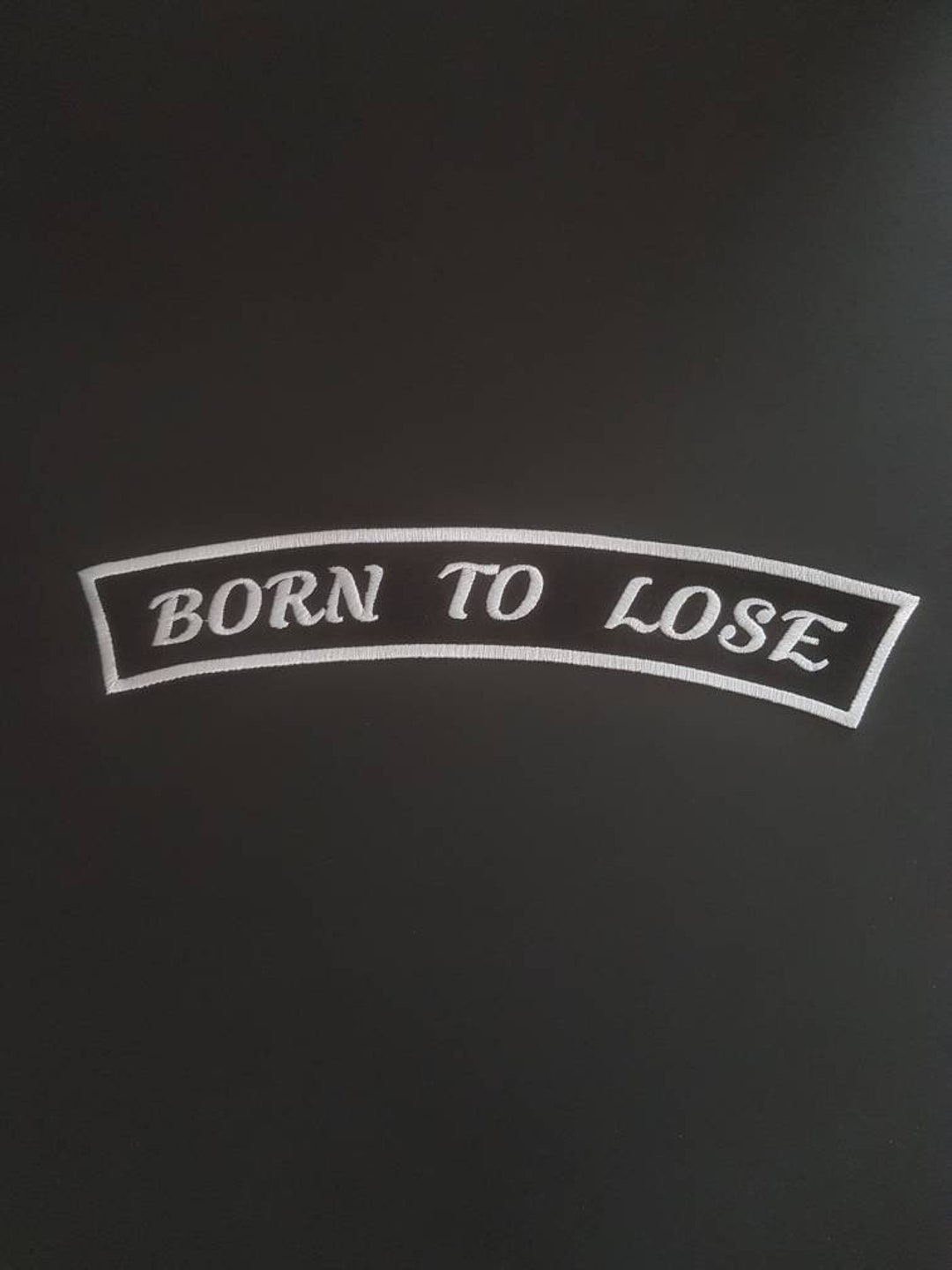 Embroidered Patch. Iron on Patch. Back Patch. Born to Lose Patch. - Etsy