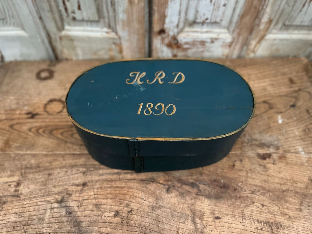Antique European Oval Tine Box Bentwood Box Scandinavian Svepask ...
