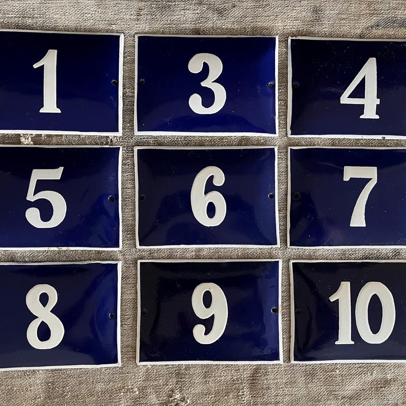 French House Numbers - Etsy