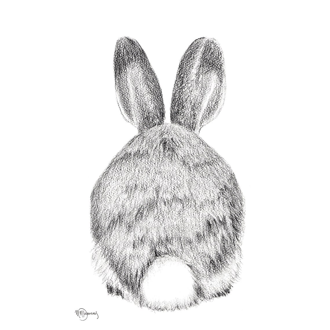 Set of 2 Printable Rabbit Posters, Rabbit Art Kids Baby Animal ...