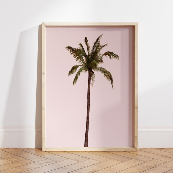Pink Palm Trees - Etsy