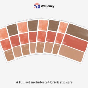 Faux Brick Wall Decals by Wallency - Fabric Wall Decal - Brick ...